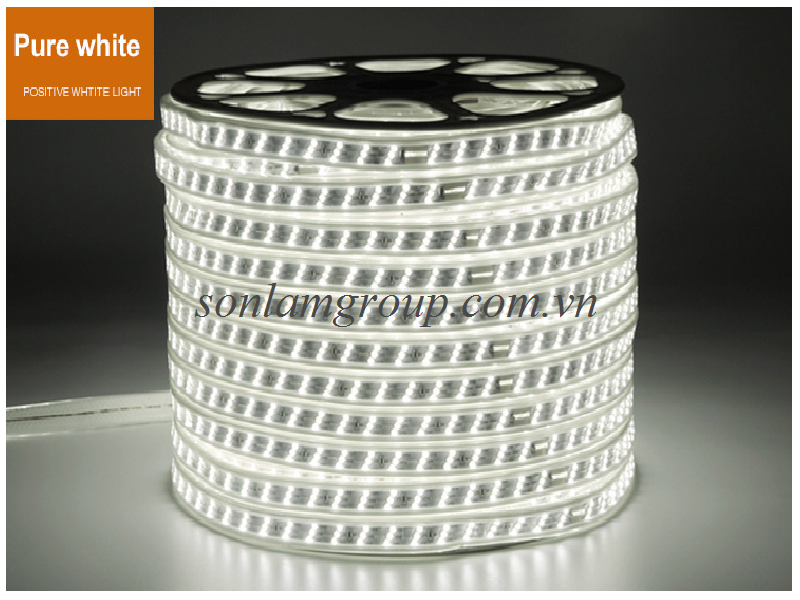 Đèn LED dây 220V 3 hàng ánh sáng trắng SLD | Sơn Lam Group